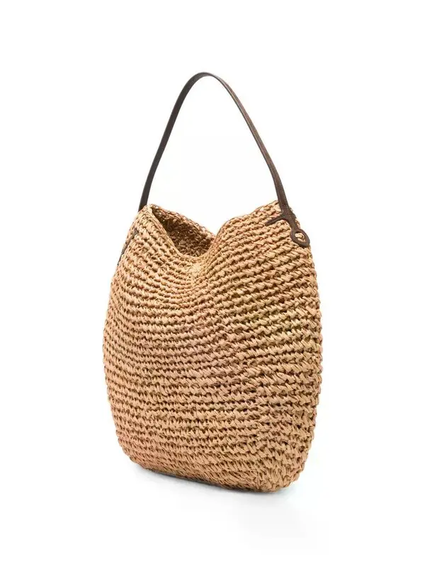 JW Anderson Large Bulb Logo-embroidered Bucket Bag - Neutrals