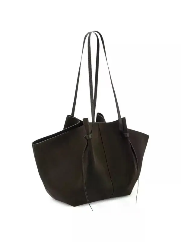Yuzefi Large Mochi Suede Shoulder Bag - Brown