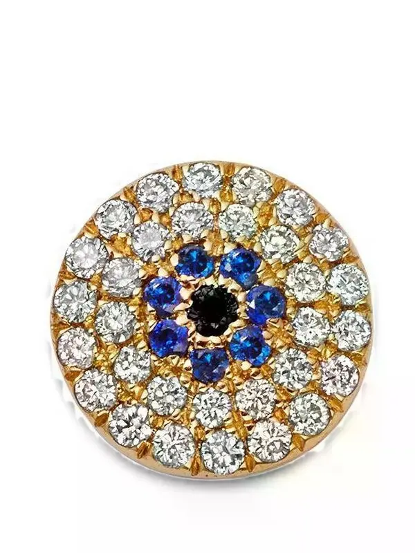 Loquet Diamond And Sapphire Necklace - Gold