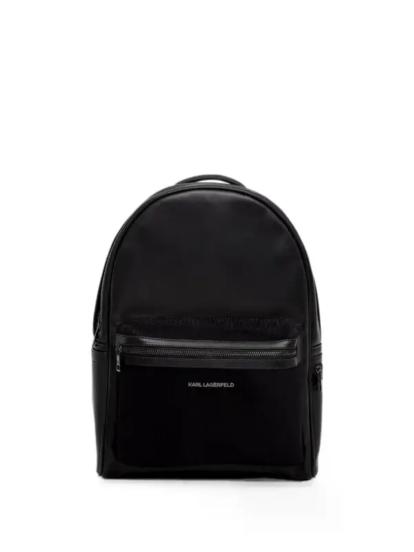 Karl Lagerfeld Logo-plaque Backpack - Black