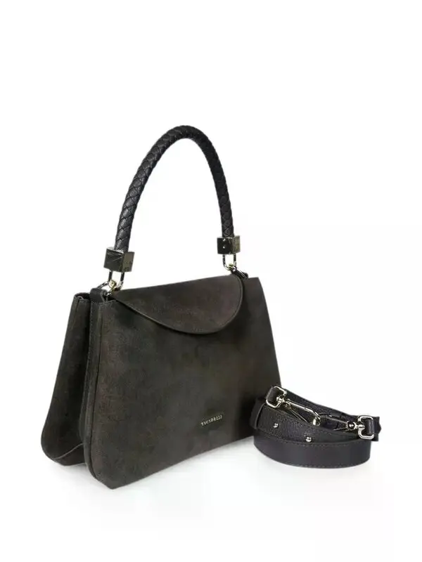 COCCINELLE Tiggy Suede Shoulder Bag - Grey