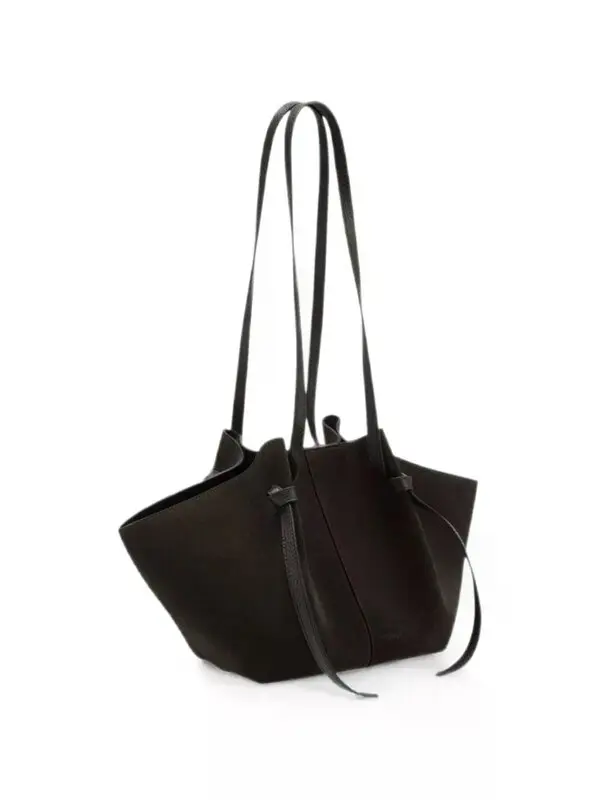 Yuzefi Medium Mochi Suede Shoulder Bag - Brown
