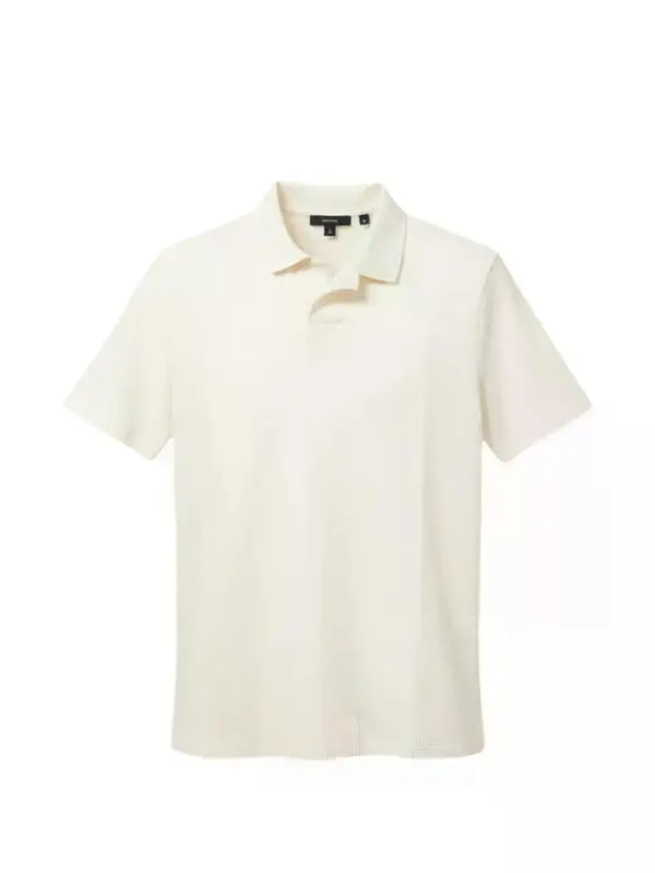 Vince Waffle-knit Polo Shirt - Neutrals