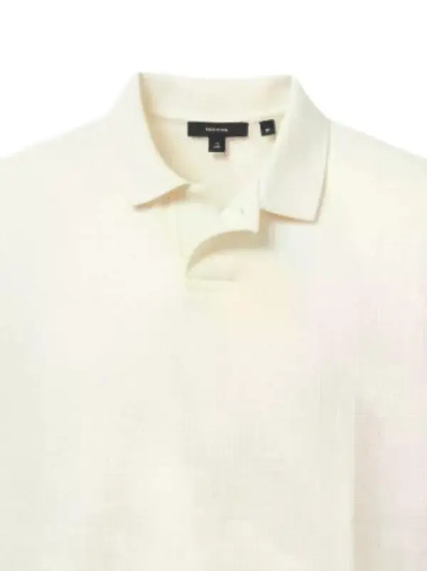 Vince Waffle-knit Polo Shirt