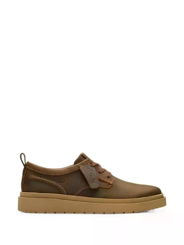 Clarks Polden Lace Lace-up Leather Sneakers - Brown