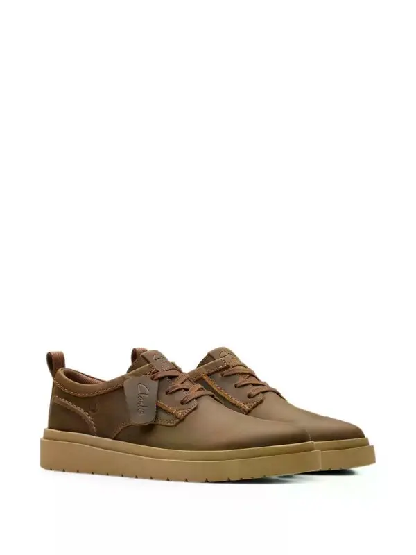 Clarks Polden Lace Lace-up Leather Sneakers - Brown