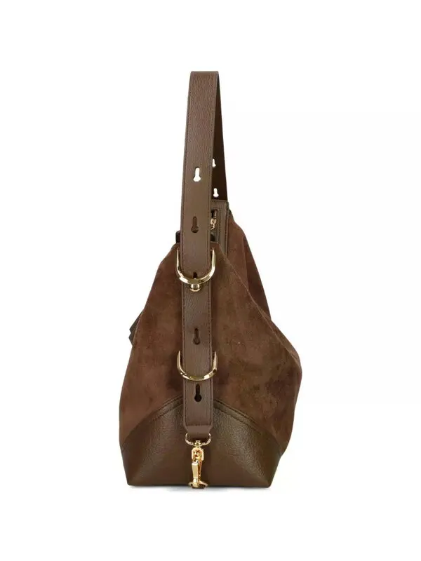 Moschino Logo-appliqué Shoulder Bag - Brown