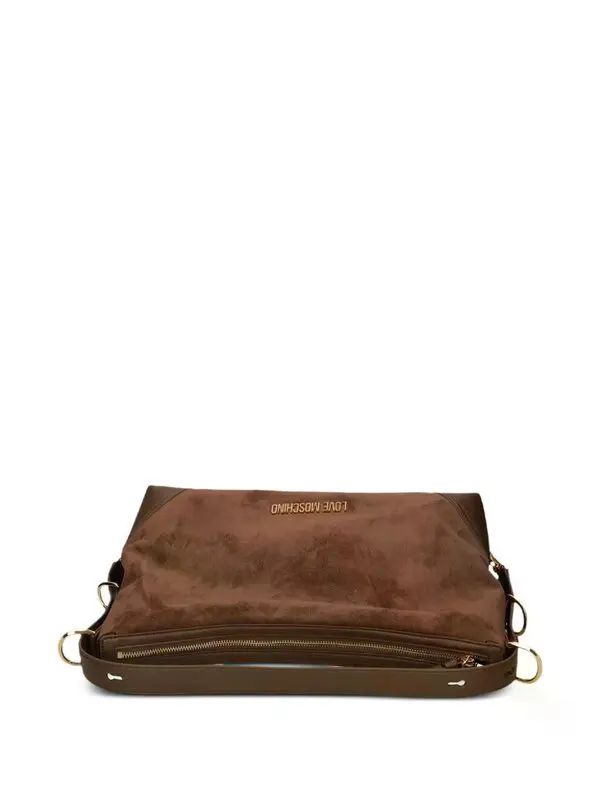 Moschino Logo-appliqué Shoulder Bag - Brown