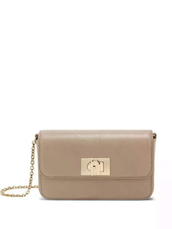 Furla 1927 Logo-plaque Shoulder Bag - Brown