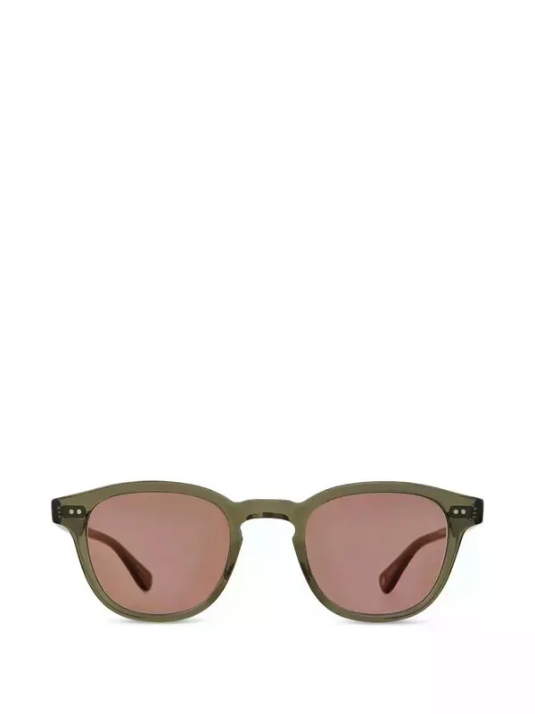 Garrett Leight Evan Round-frame Sunglasses - Green