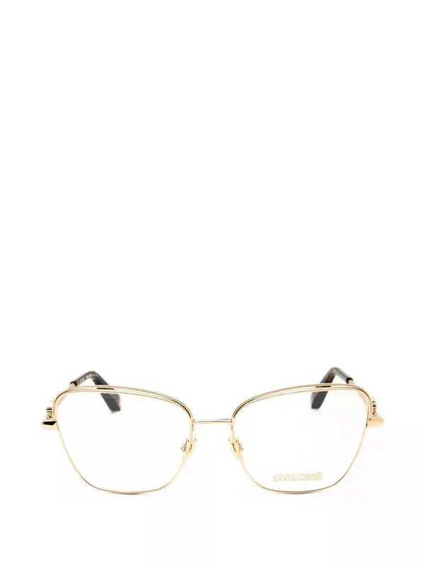 Roberto Cavalli Geometric-frame Glasses - Gold