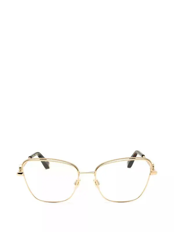 Roberto Cavalli Geometric-frame Glasses - Gold