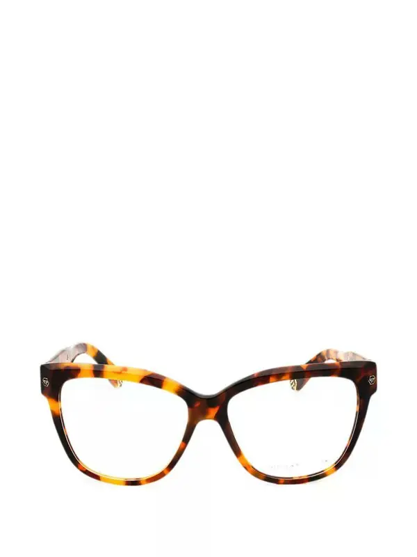 Philipp Plein Cat-eye Frame Glasses - Brown