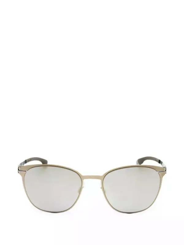 IC! BERLIN Andrea Round-frame Mirrored Sunglasses - Gold