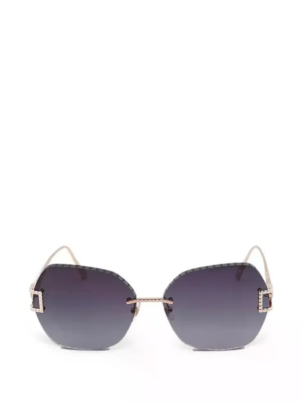 Chopard Ice Cube Butterfly-frame Sunglasses - Gold
