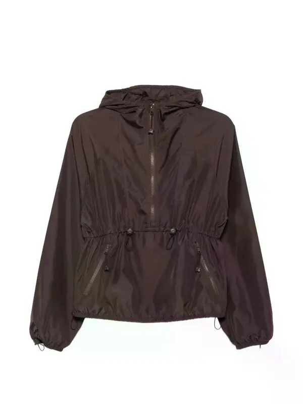 Cecilie Bahnsen Hooded Drawstring Jacket - Brown