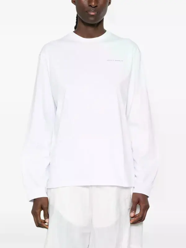 Cecilie Bahnsen Long Sleeve T-shirt With Logo And Bow Detail