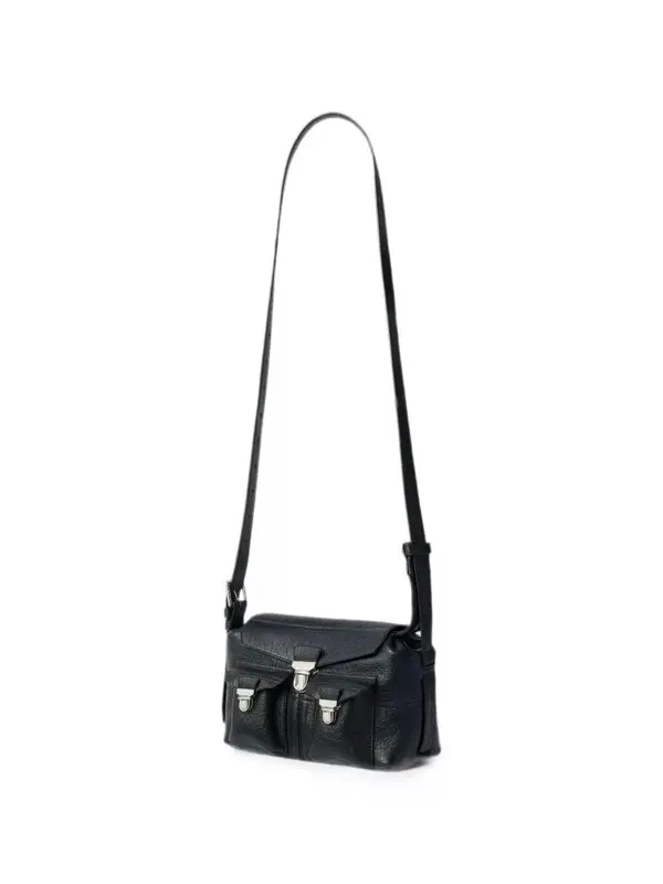 LEMAIRE Mini Soft Gear Bag In Bubble Lambskin - Black