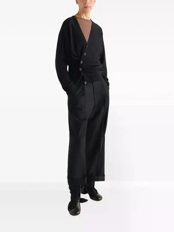 LEMAIRE Relaxed Twisted Cardigan In Merino Blend