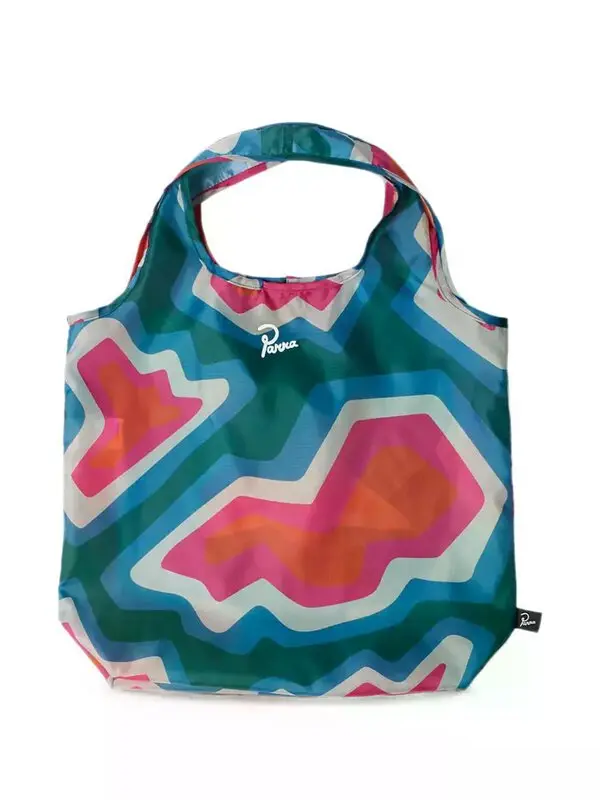 PARRA Gem Stones Foldable Tote Bag - Blue