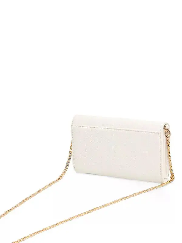 Liu Jo Mini Logo-embossed Chain Wallet - White