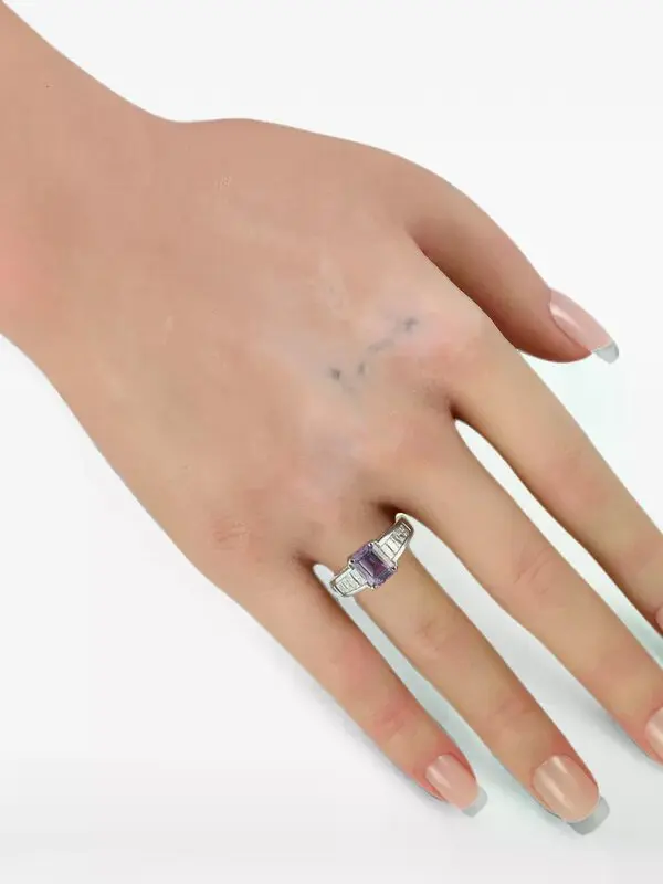 LB EXCLUSIVE Sapphire And Diamond Ring - Silver