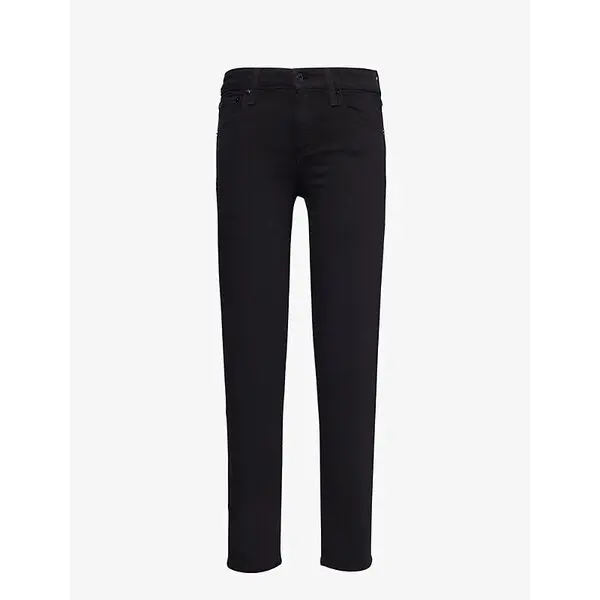 Rag & Bone Cate Tapered-leg Mid-rise Stretch-woven Jeans - Black
