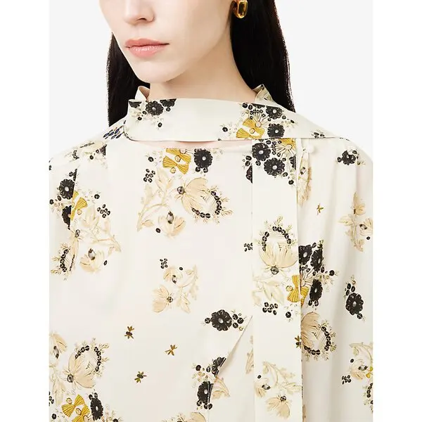 Isabel Marant Étoile Fedry Floral-print Silk-blend Blouse