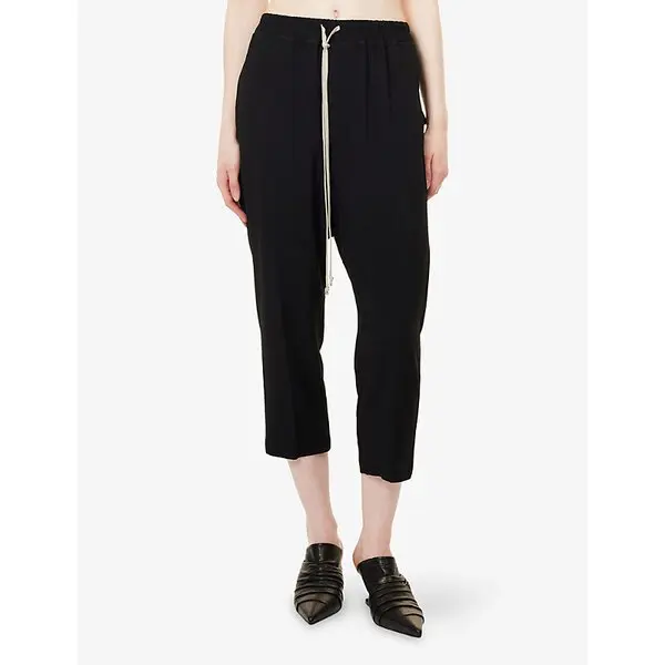 Rick Owens Astaires Cropped Cady-crepe Trousers