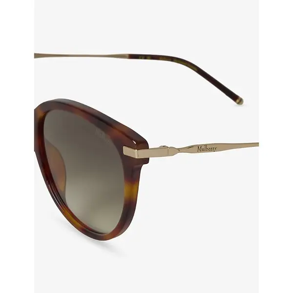 Mulberry Megan Bio-acetate Sunglasses - Tortoiseshell