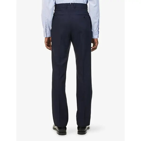 Dunhill Belgravia Pressed-pleat Wool Trousers