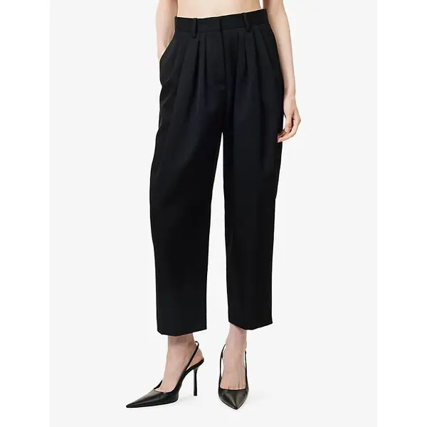 Isabel Marant Étoile Janice Pleated Wool Trousers