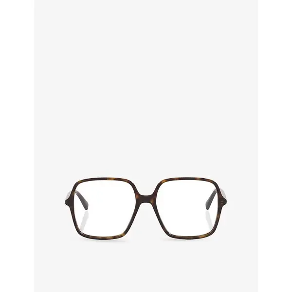 Gucci Gc001873 Square-frame Acetate Eyeglasses - Brown