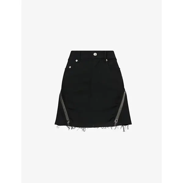 Rick Owens Bolan Banana Denim Mini Skirt - Black