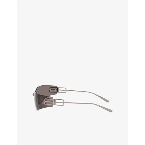 Balenciaga 6e000520 Irregular-frame Metal Sunglasses