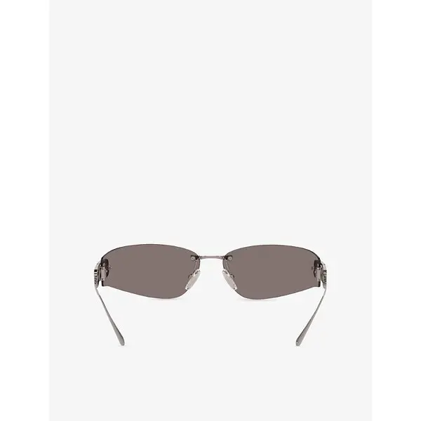 Balenciaga 6e000520 Irregular-frame Metal Sunglasses
