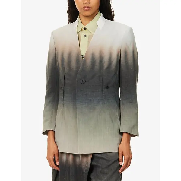 Issey Miyake June Plumage Single-breasted Woven Jacket