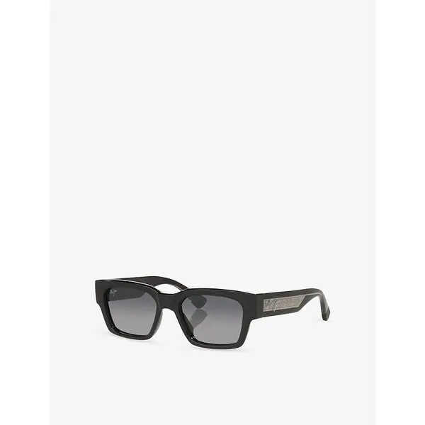 Maui Jim Mj0642s Rectangle Nylon Sunglasses