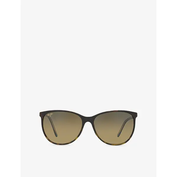 Maui Jim 723 Ocean Cat Eye Nylon Sunglasses - Brown