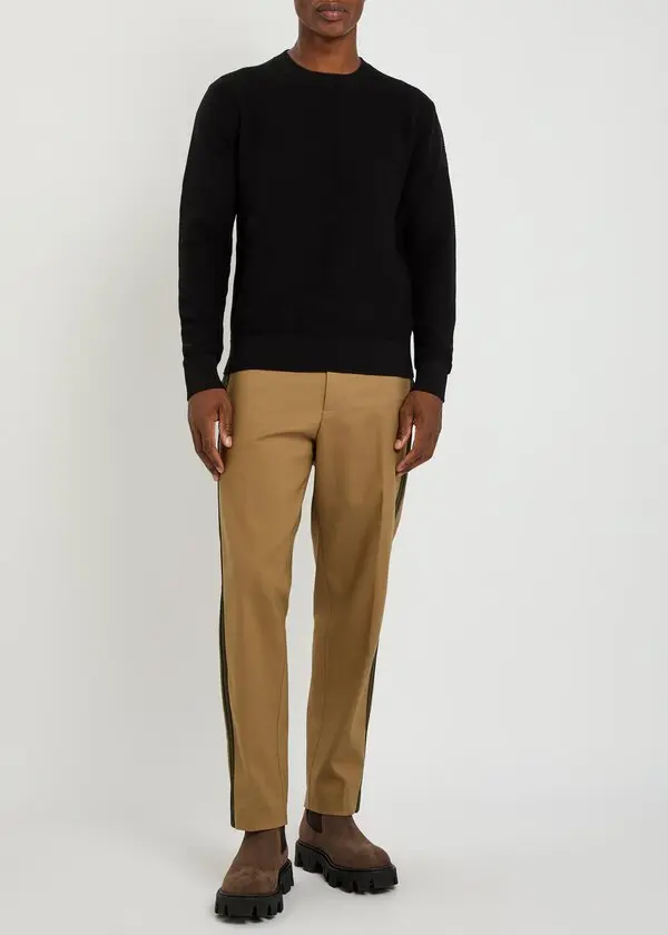 Moncler Logo-appliqué Cotton-knit Jumper