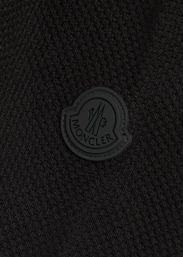 Moncler Logo-appliqué Cotton-knit Jumper