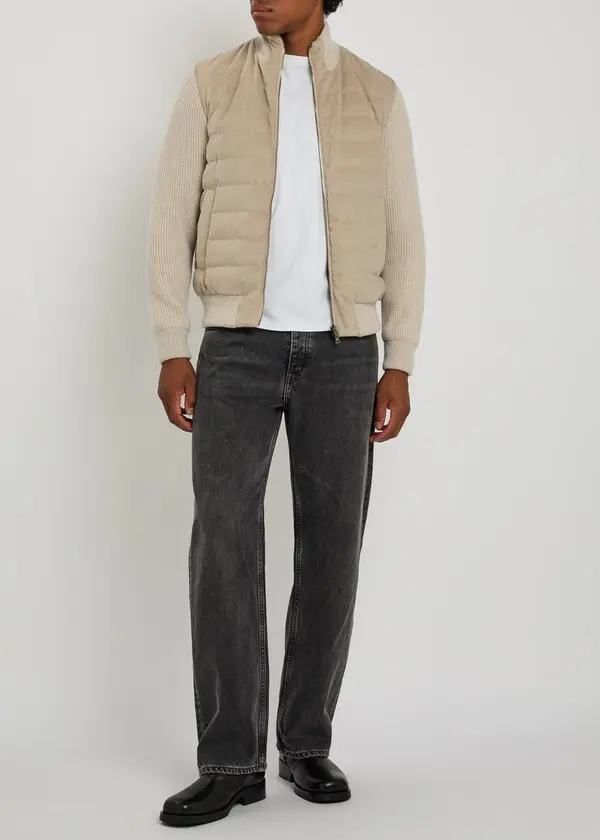 Herno Padded Ribbed-knit Jacket