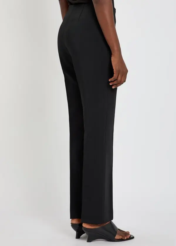 RÓHE Pintuck Cigarette-leg Woven Trousers