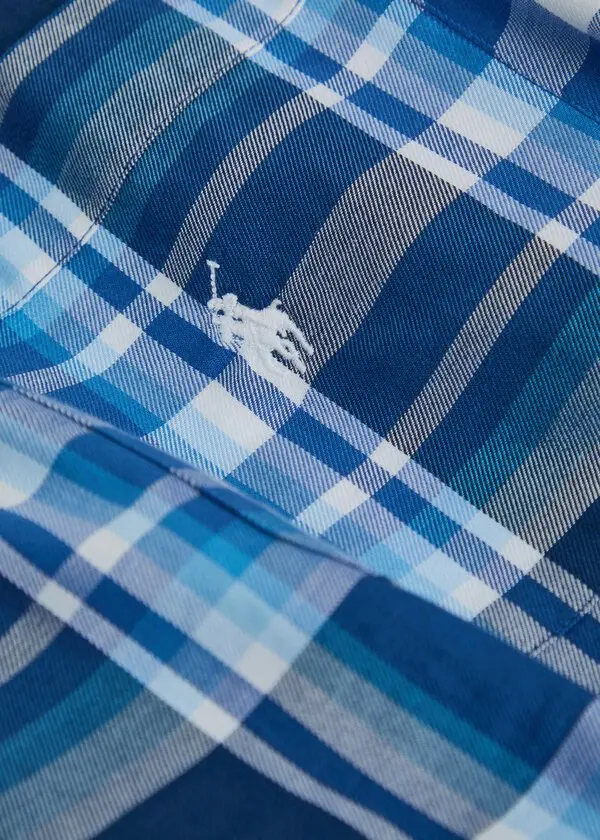 Polo Ralph Lauren Logo-embroidered Checked Cotton Pyjama Set
