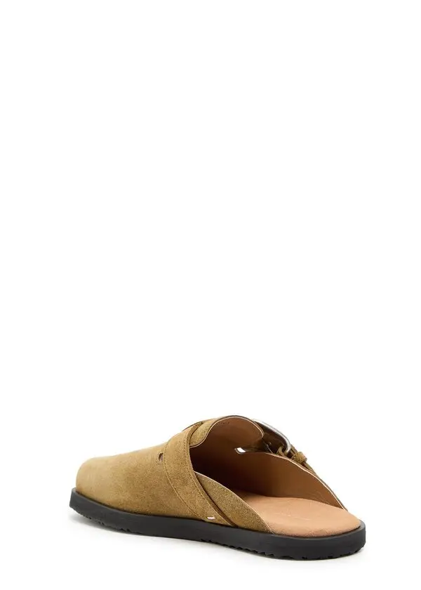 MAISON MARGIELA Tabi Buckle Suede Mules