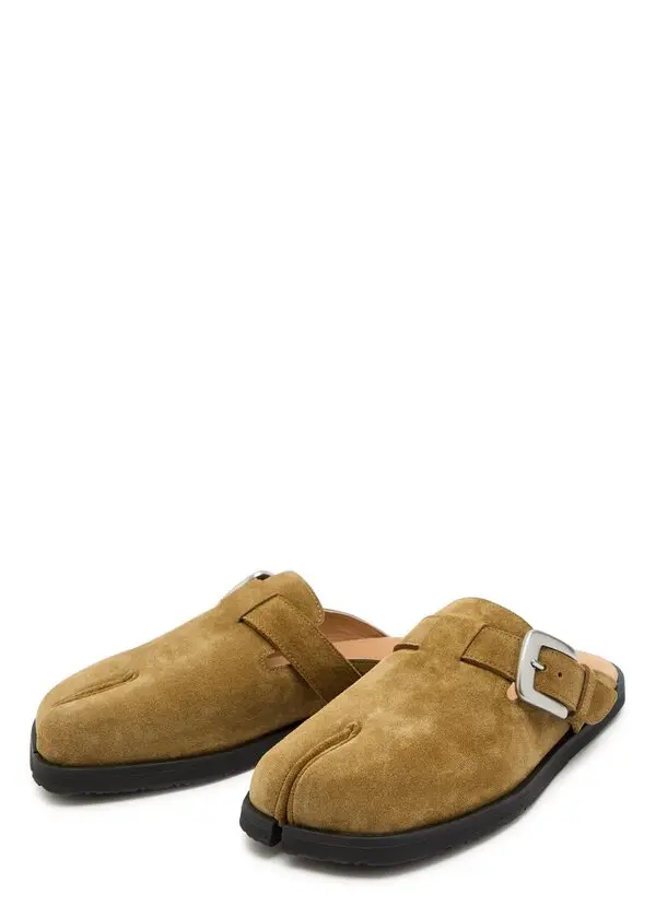 MAISON MARGIELA Tabi Buckle Suede Mules