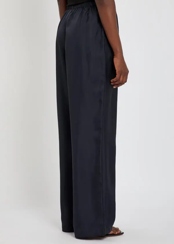 RÓHE Relaxed Straight-leg Silk Trousers