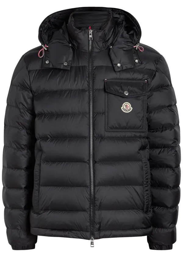 Moncler Verith Hooded Padded Nylon Jacket - Black