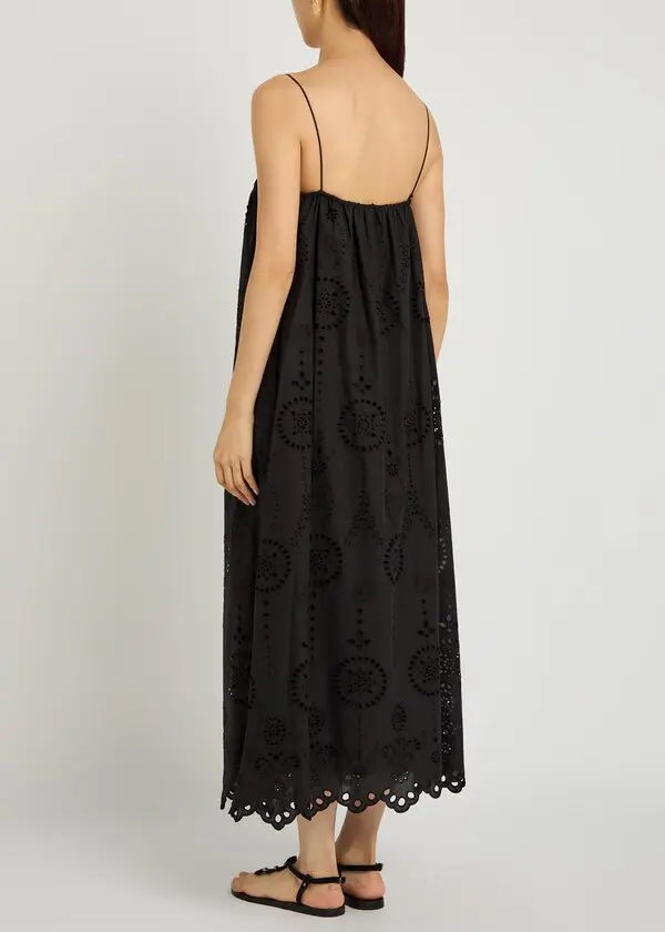 Matteau Broderie Anglaise Cotton Midi Dress