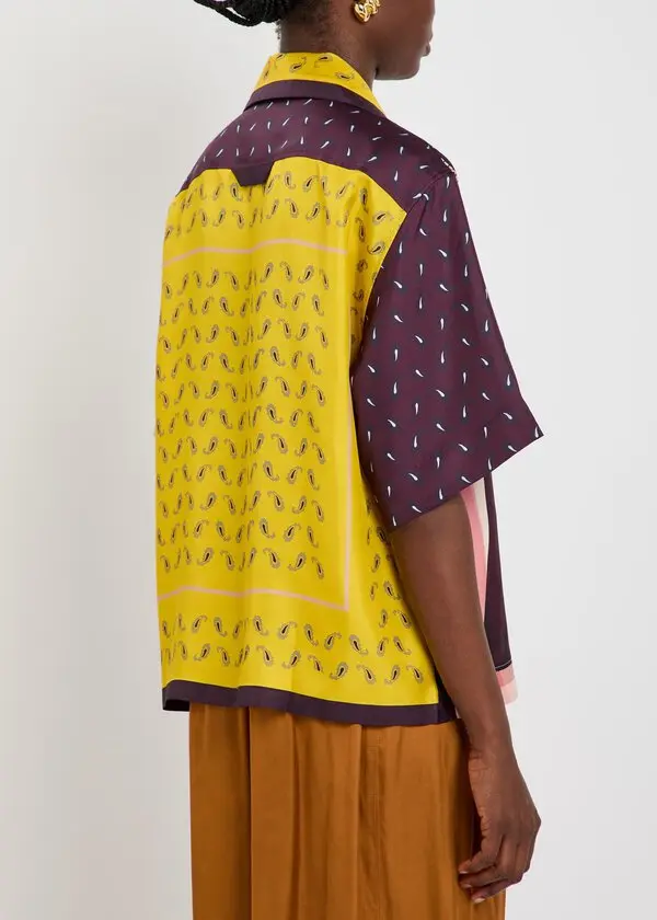 OTZIO Cecilia Printed Silk Shirt